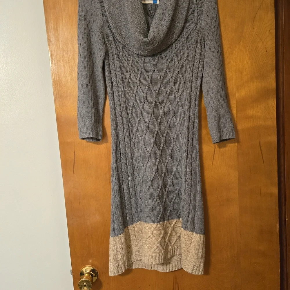 sparrow | Dresses | Sparrow Anthropologie Chunky Knit Cowlneck Sweater ...
